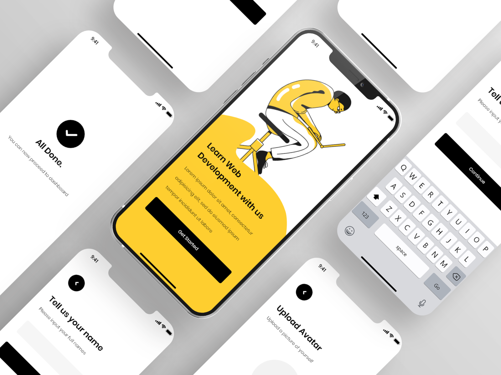 iOS Application Form Design by Dominic on Dribbble