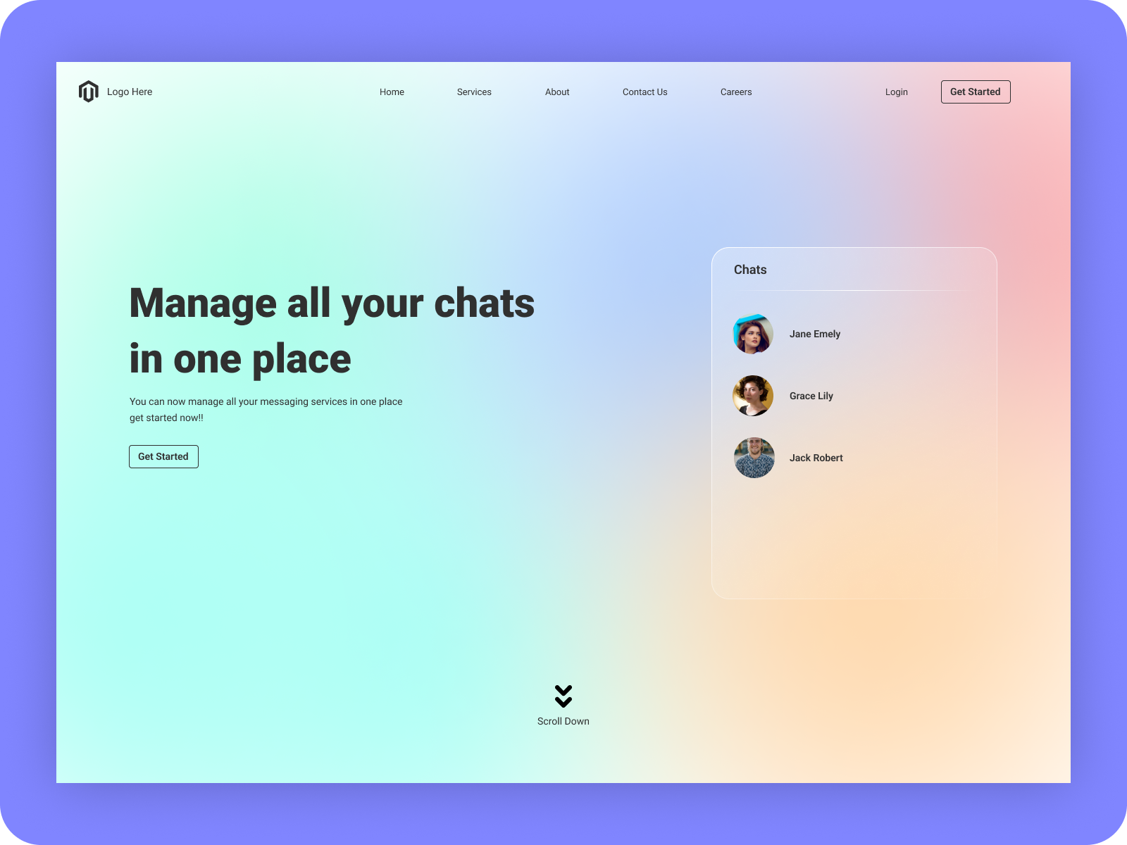 Landing Page UI Design by Jeffrey_JP on Dribbble