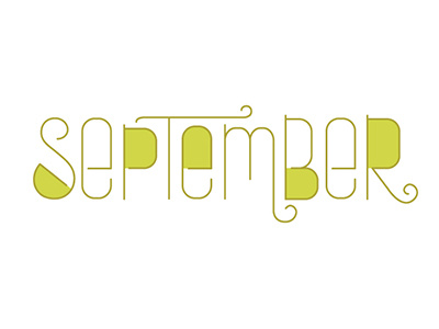 September lettering by Signorina Navarra on Dribbble