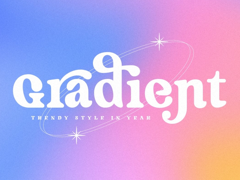Gradient Rainbow Font by Display Fonts on Dribbble