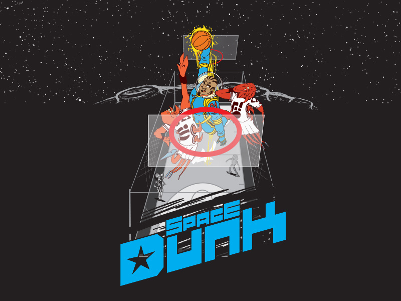 Space Dunk by Alexander on Dribbble