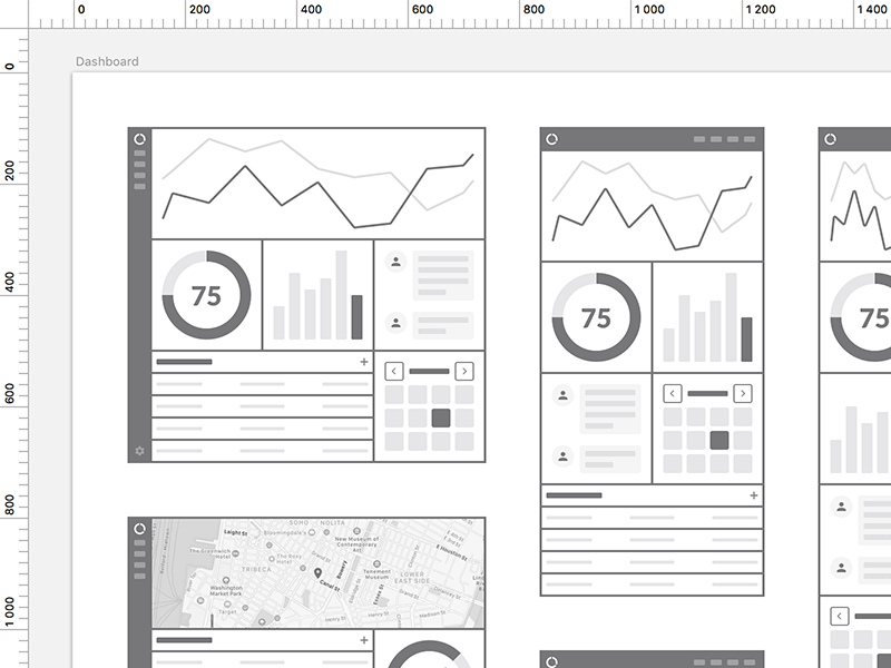 Blocks Wireframe Kit - Preview by UI/UX Assets on Dribbble