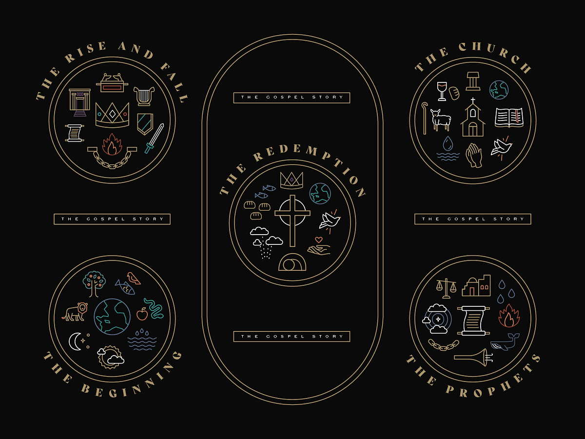 The Gospel Story Graphics by Morgan Carter on Dribbble