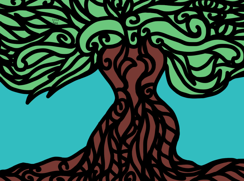 Tree of swirls by Magical Tea on Dribbble