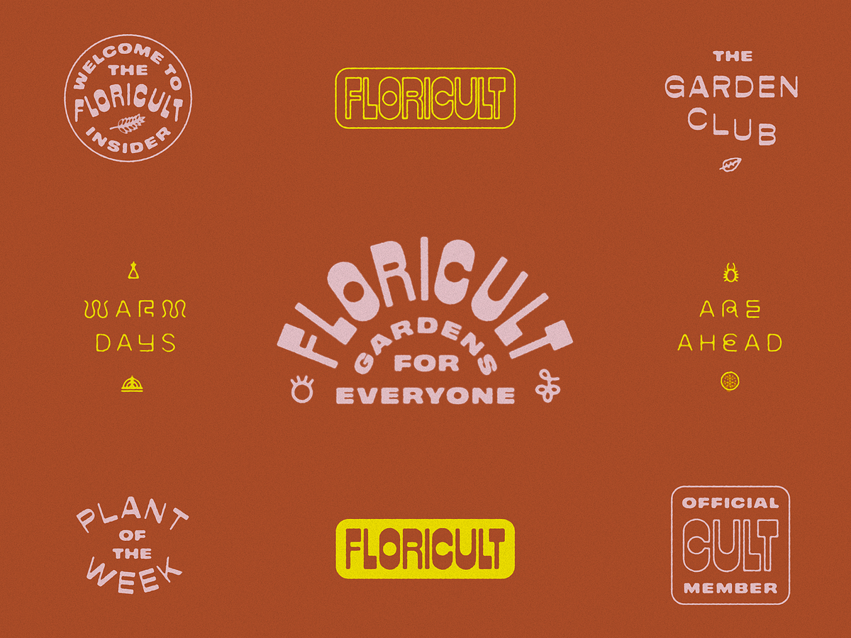 Floricult branding by Rebekah Rhoden on Dribbble
