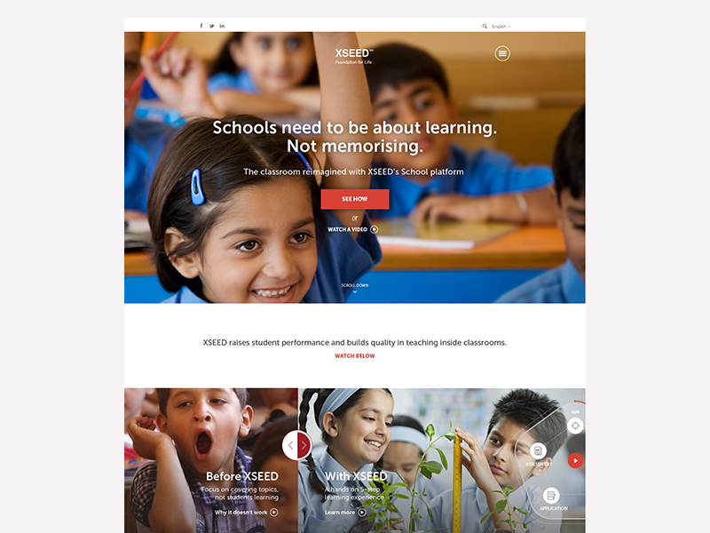 XSEED - Website..part 1 of 2 by Heena Trivedi on Dribbble