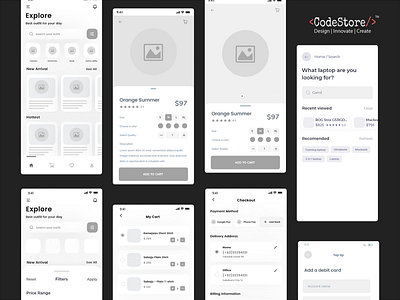 eShop eCommerce App by Codestore Technologies on Dribbble