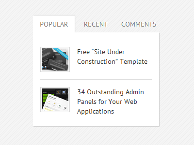 Clean Tabs by Madalin Tudose on Dribbble