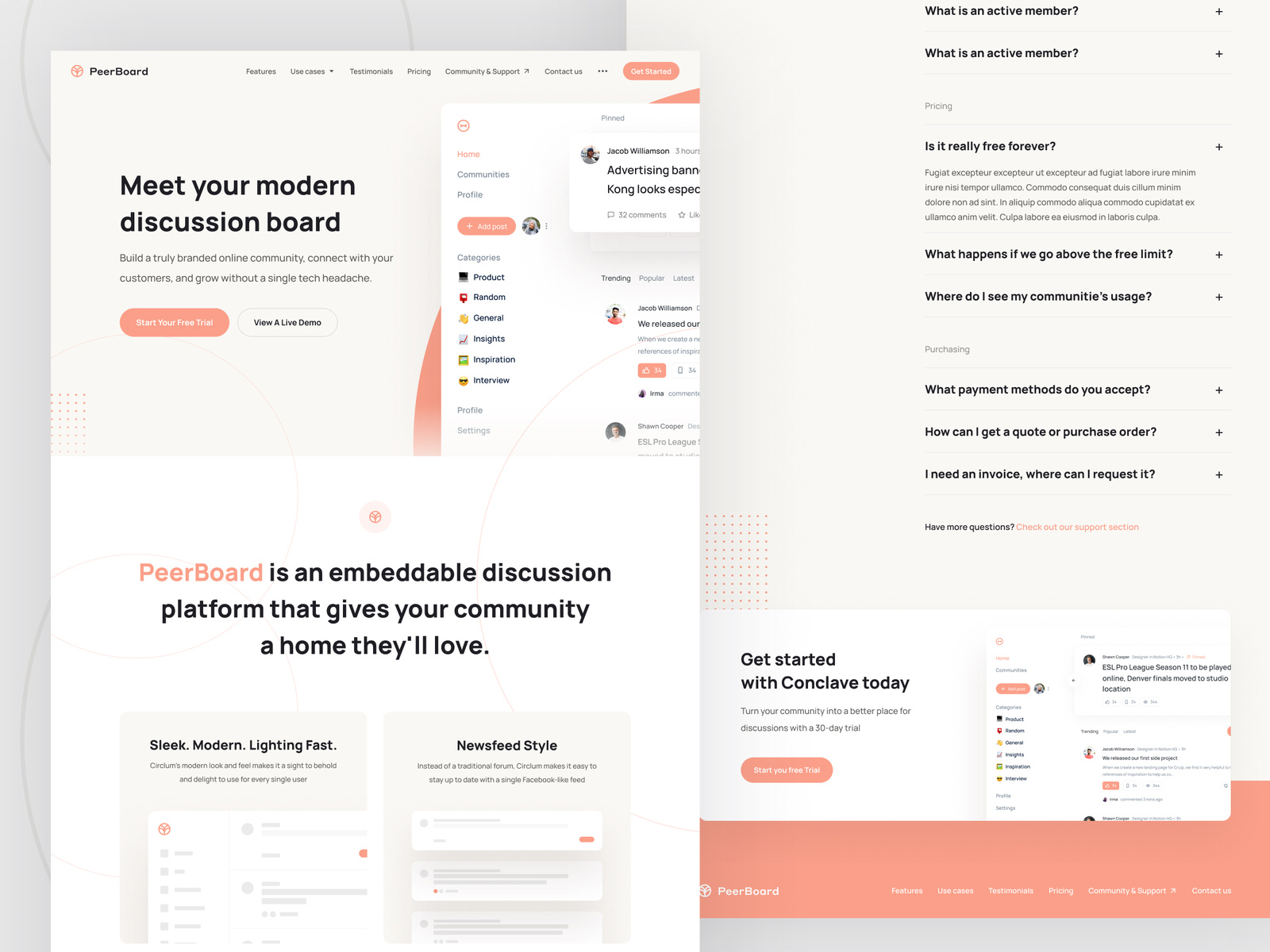 PeerBoard – Homepage Exploration by Valera Pieŭnioŭ on Dribbble