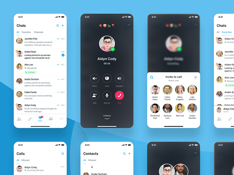 Telegram Calls Concept by Valera Pieŭnioŭ on Dribbble