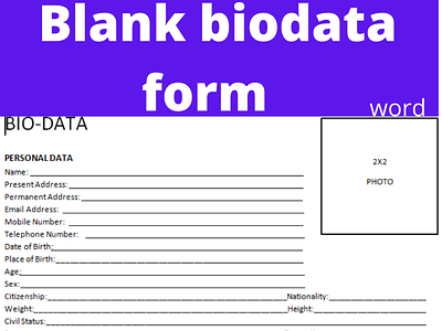 Browse thousands of Biodata Form images for design inspiration | Dribbble