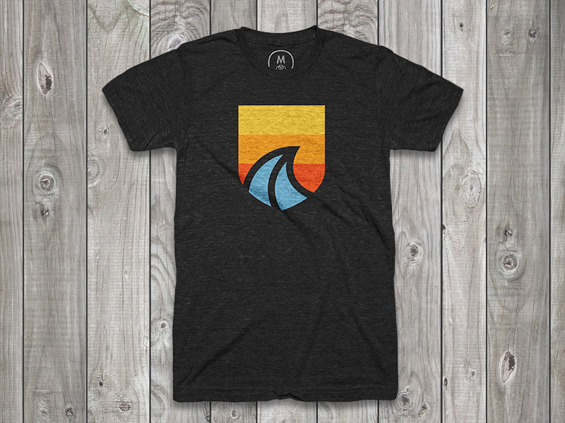 Wave Defender T-shirt by Mike McDonald on Dribbble