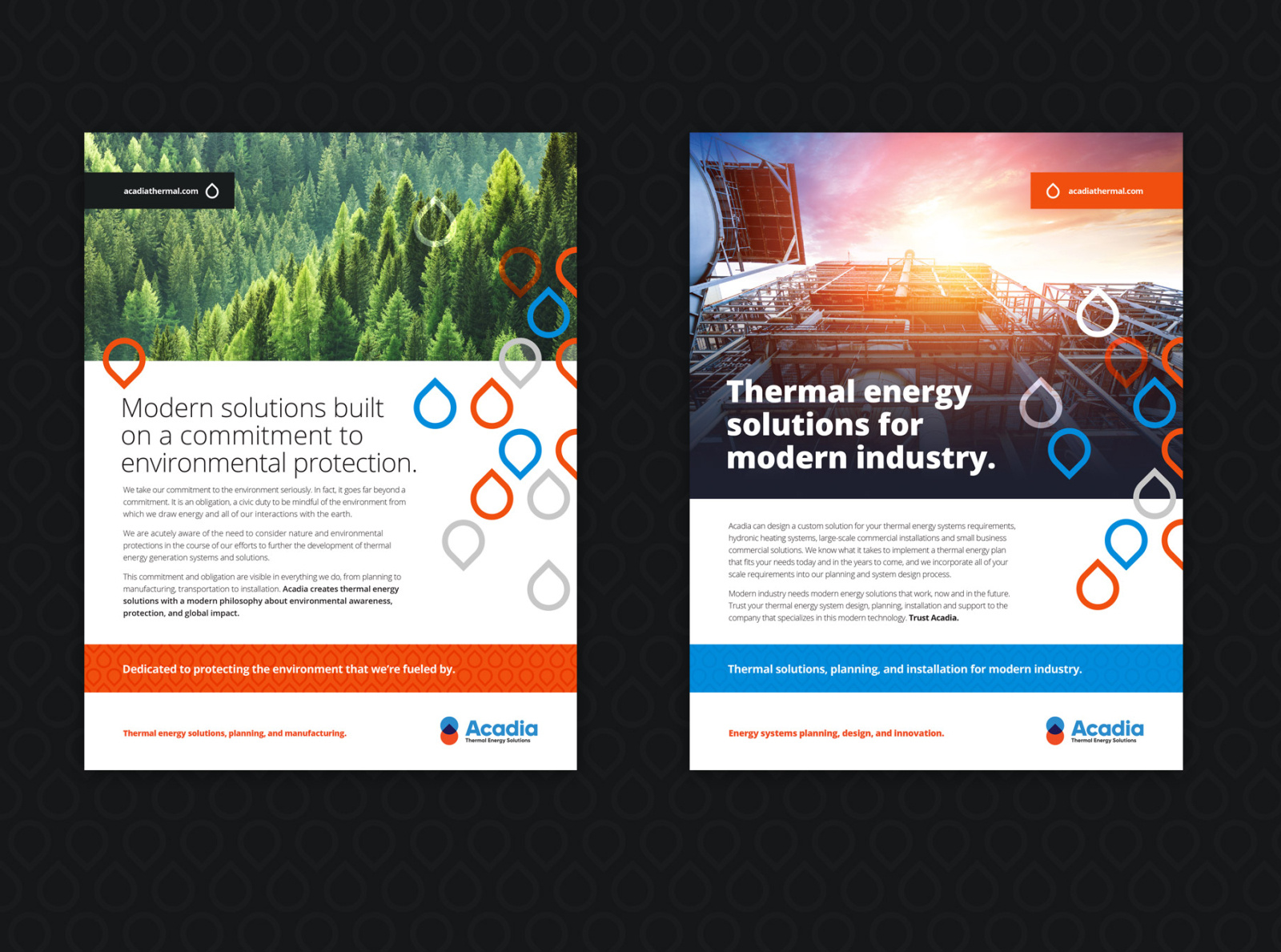 Acadia Ad Layouts by Mike McDonald on Dribbble