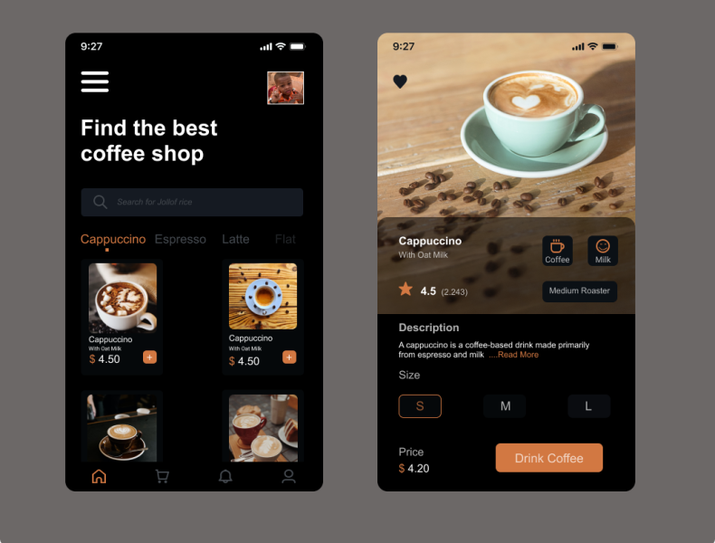 Coffee Shop by Daniel Odun-Ayo on Dribbble