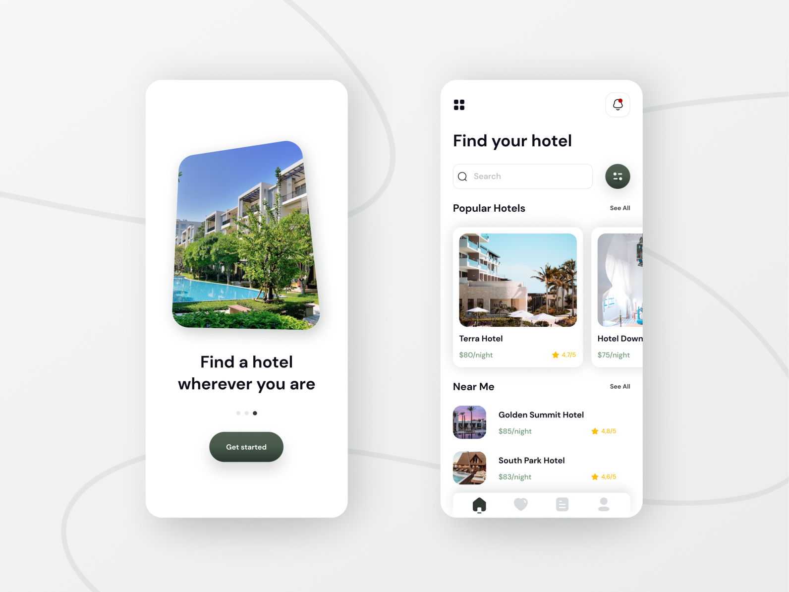 Hotel Finder App by Alvin on Dribbble