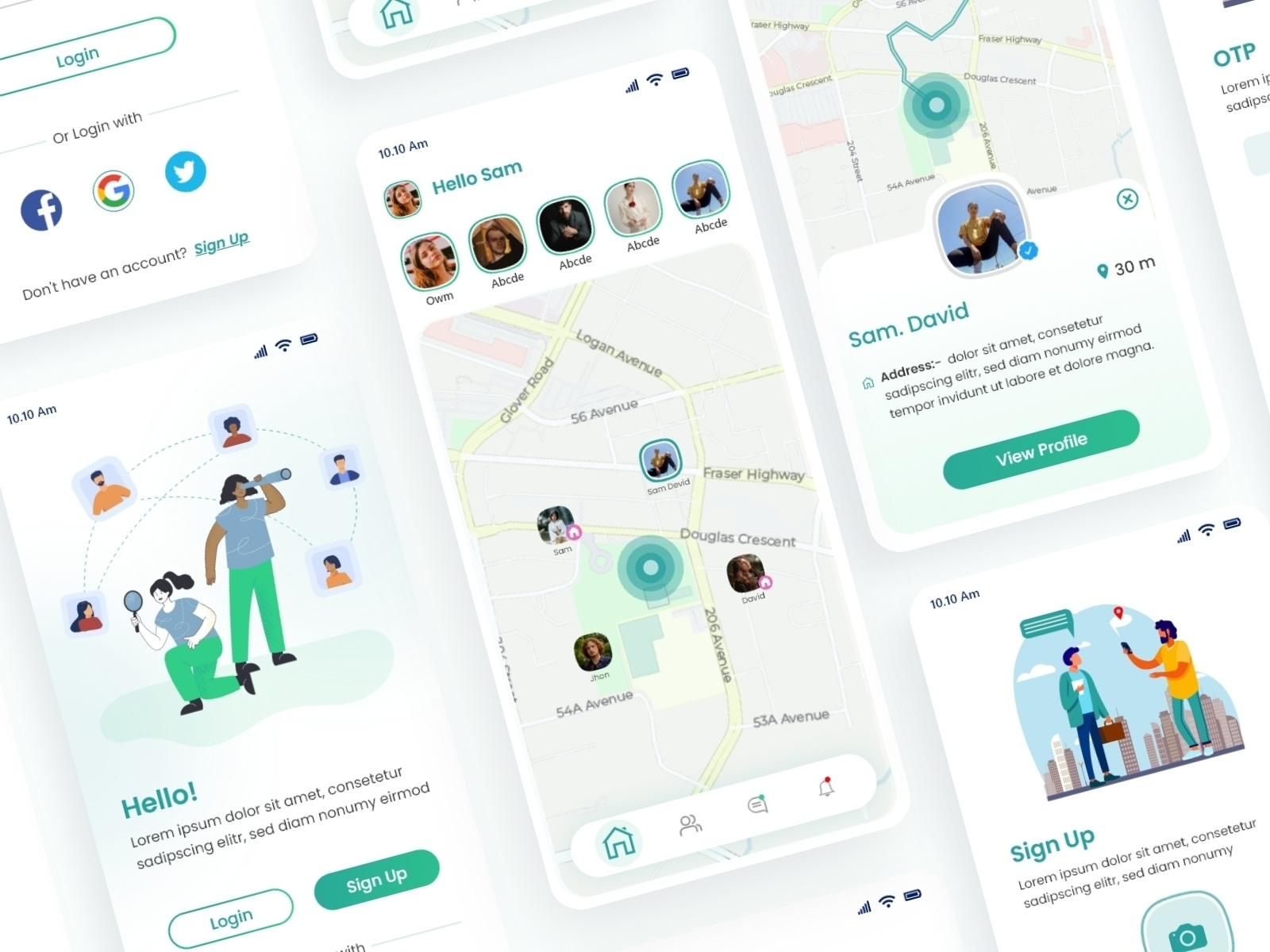 Find people app by Arjun PP on Dribbble