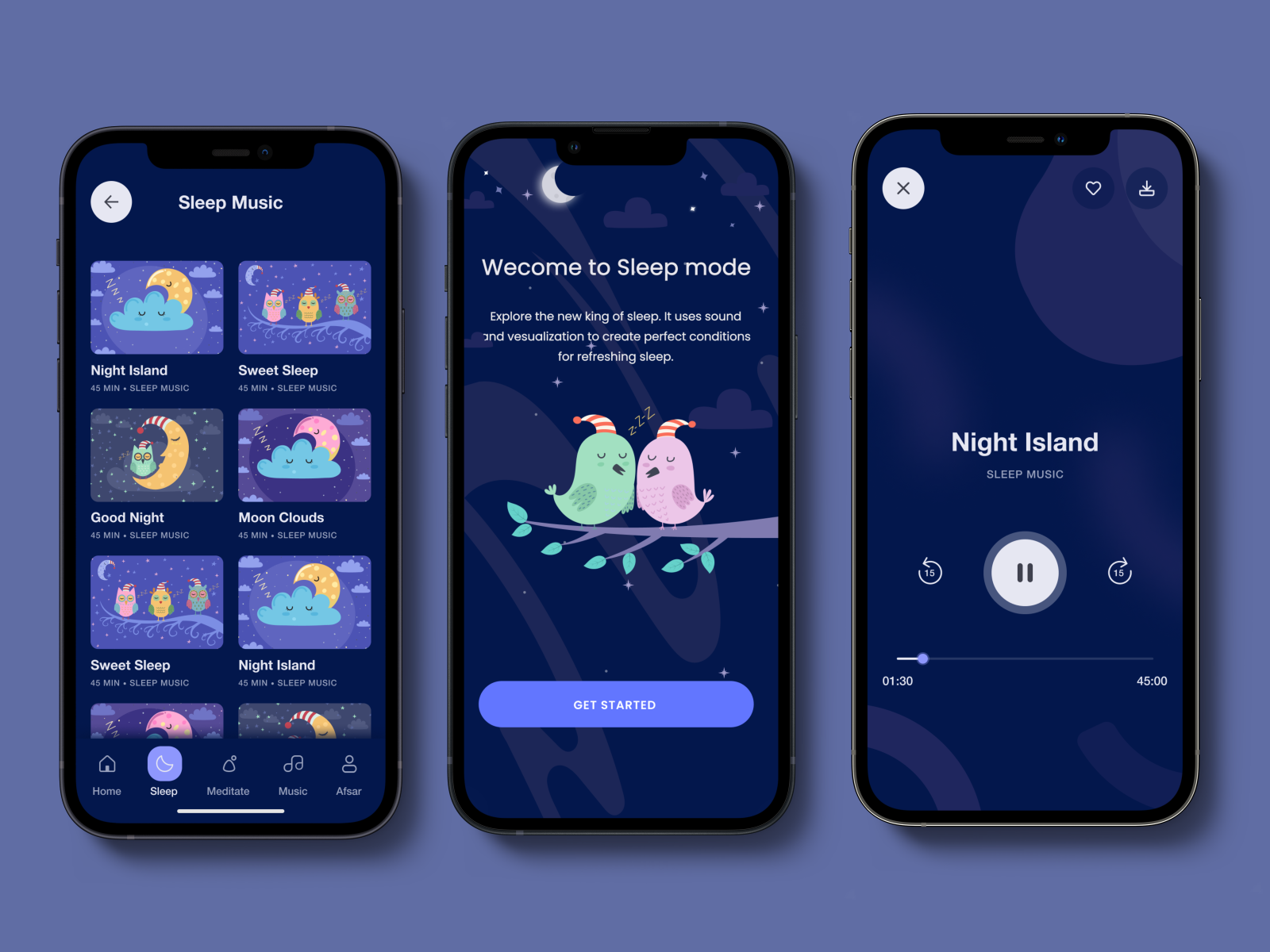 Sleep App Screen Design by Aiman Shahid on Dribbble