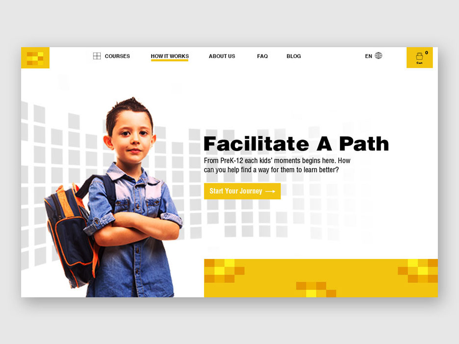 Week 1 UI Lessons- Education Landing Page by Devante Williams on Dribbble