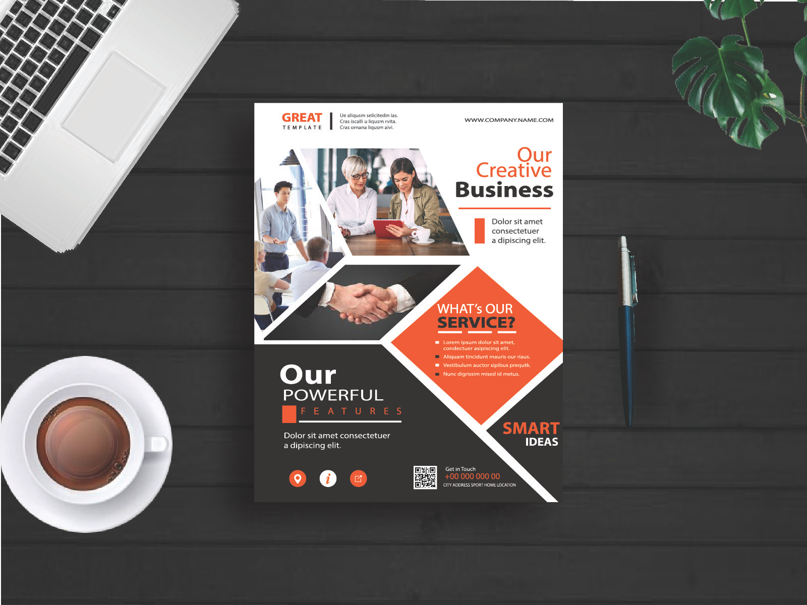 Business Flyer Mockup Design by Maroa Hossain on Dribbble