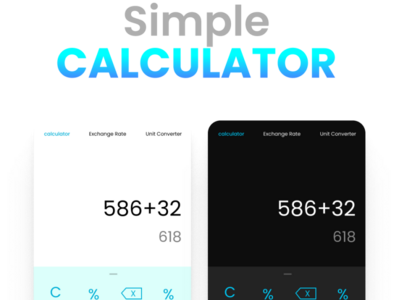 Simple Calculator Design by V Sai Krishna on Dribbble