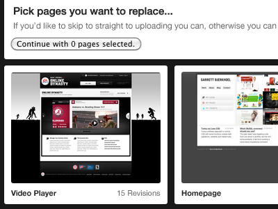 Page Picker by Garrett Bjerkhoel on Dribbble