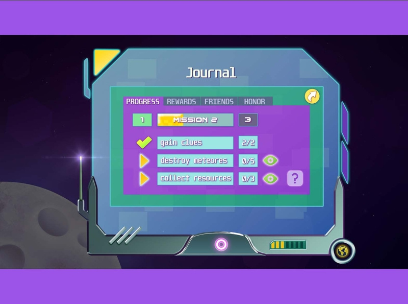 game UI mission progress screen by Arseny on Dribbble