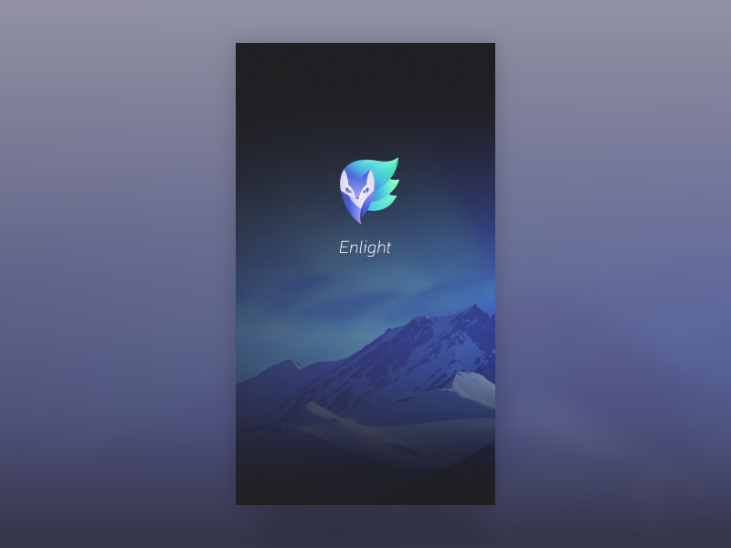 Enlight app - splash - retrospective by Ayelet on Dribbble