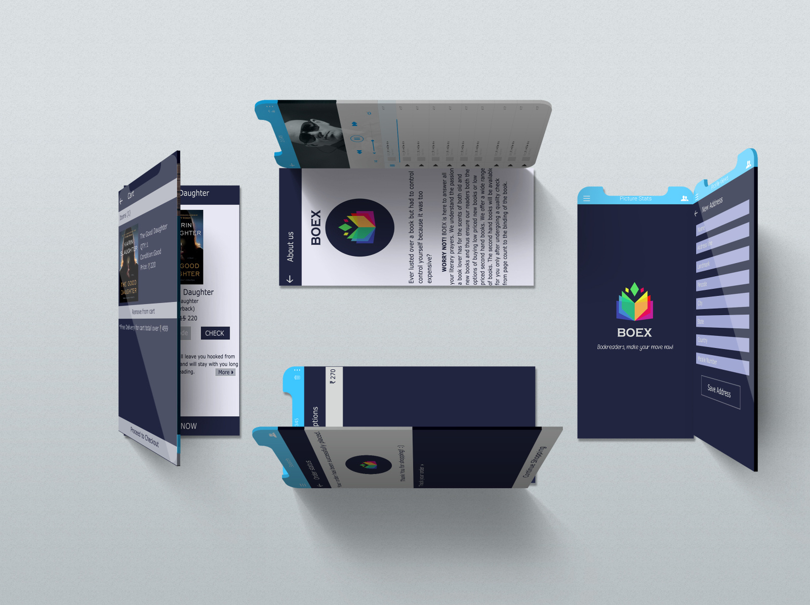 BO-EX Online Book Exchange App - UI Design by Monica S on Dribbble