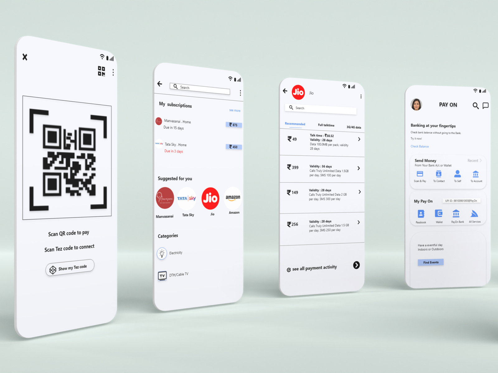 PAY ON - Digital Wallet | Online Payment System UI by Monica S on Dribbble
