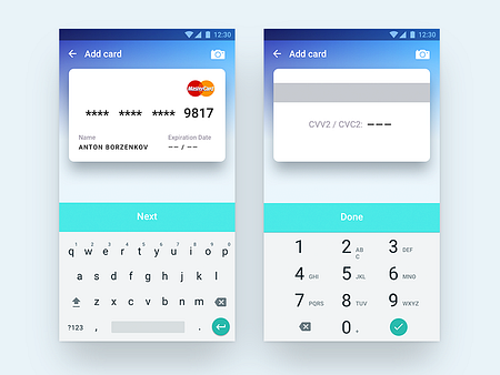 Add Card by Anton Borzenkov for Magora on Dribbble