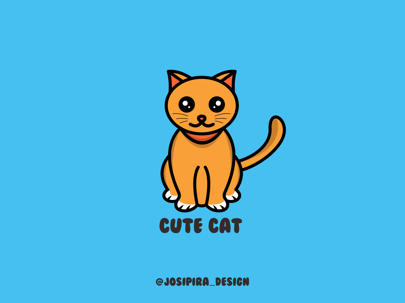 CUTE CAT by josipira_design on Dribbble