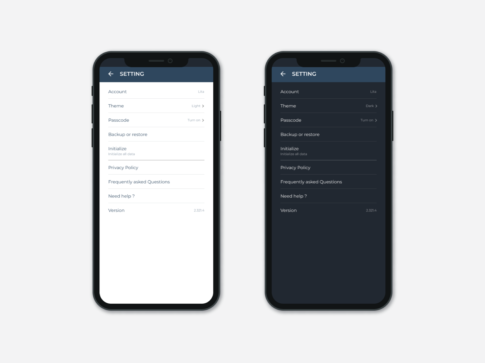Setting - Diary App | 007 DailyUI by Lita on Dribbble