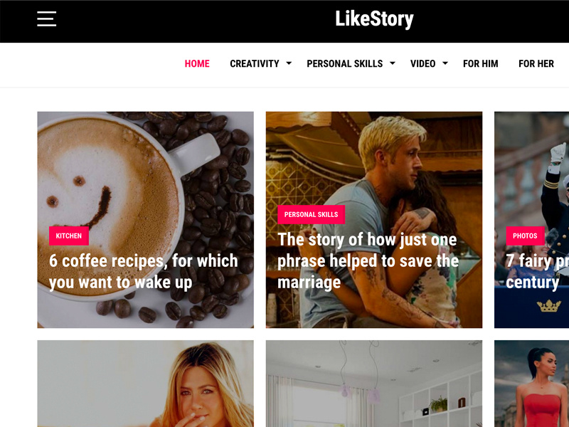 LikeStory.net by Dmitry on Dribbble