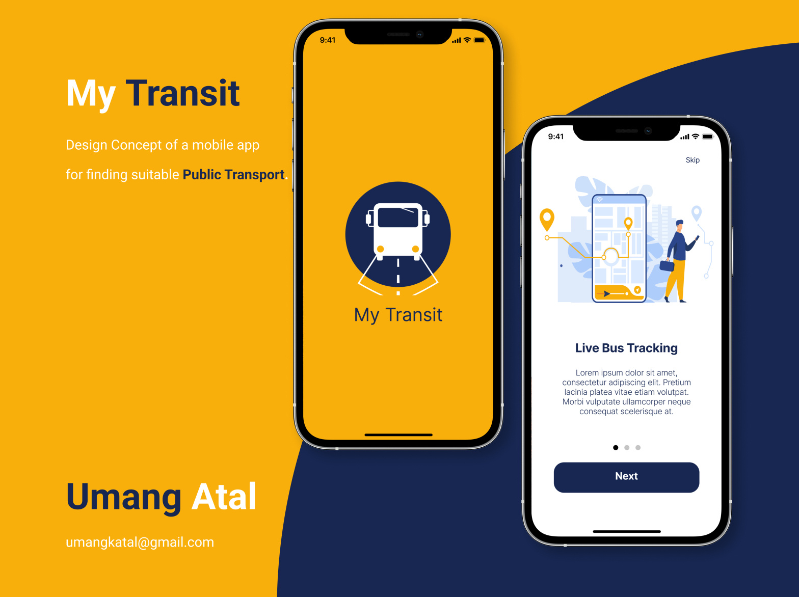 My Transit iOS Application by Umang Atal on Dribbble