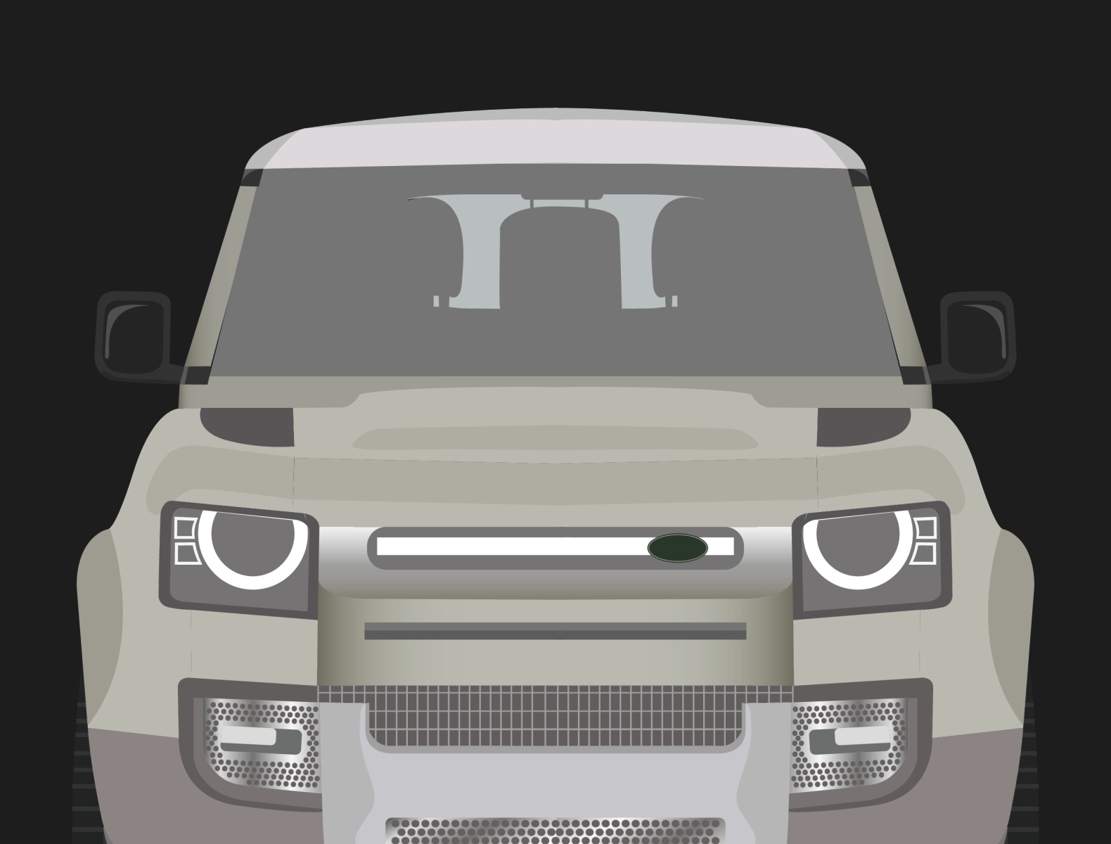 2020 Land Rover Defender Illustration by Harrison Whiteside on Dribbble