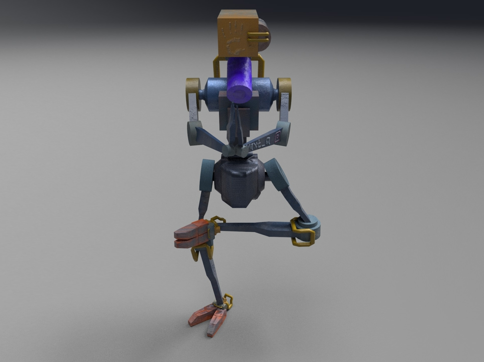 kung fu robot by vakhtang zangaladze on Dribbble