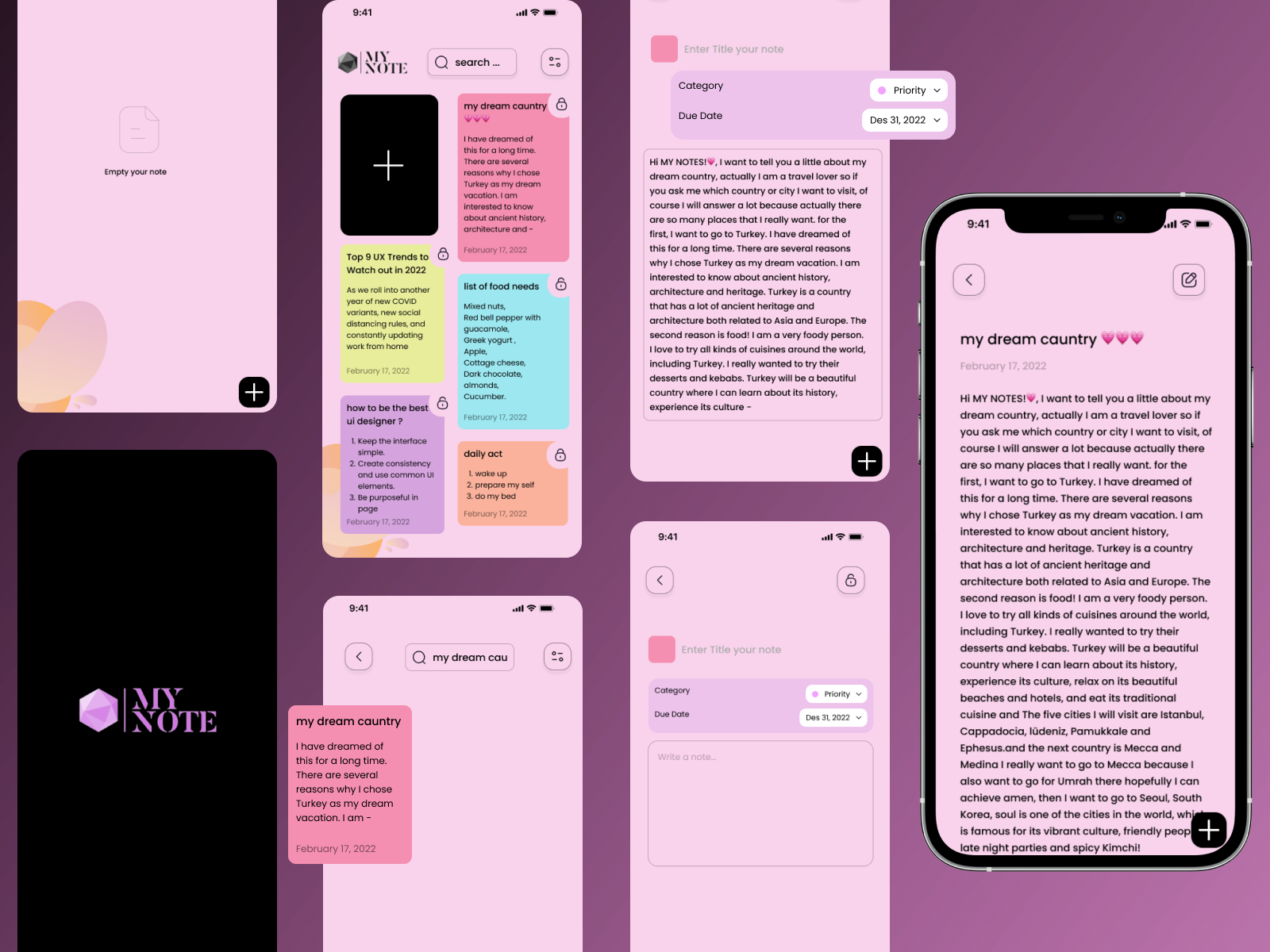 My Note ♡ by nasywaa' on Dribbble