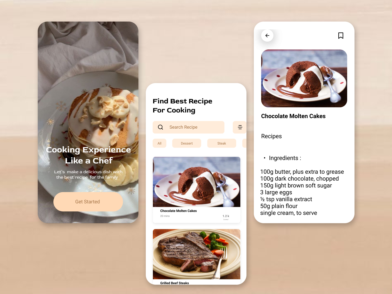 Food Recipe App by amell on Dribbble
