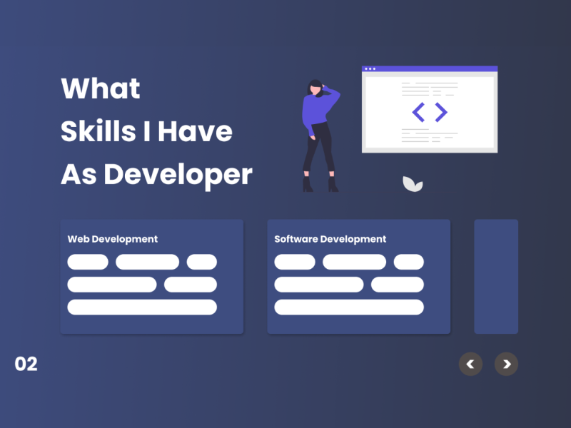 Portfolio - Skills Page by Wendy Winata on Dribbble