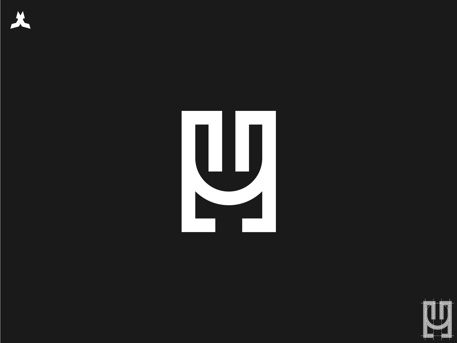 HU Monogram logo by logo_jo394 on Dribbble