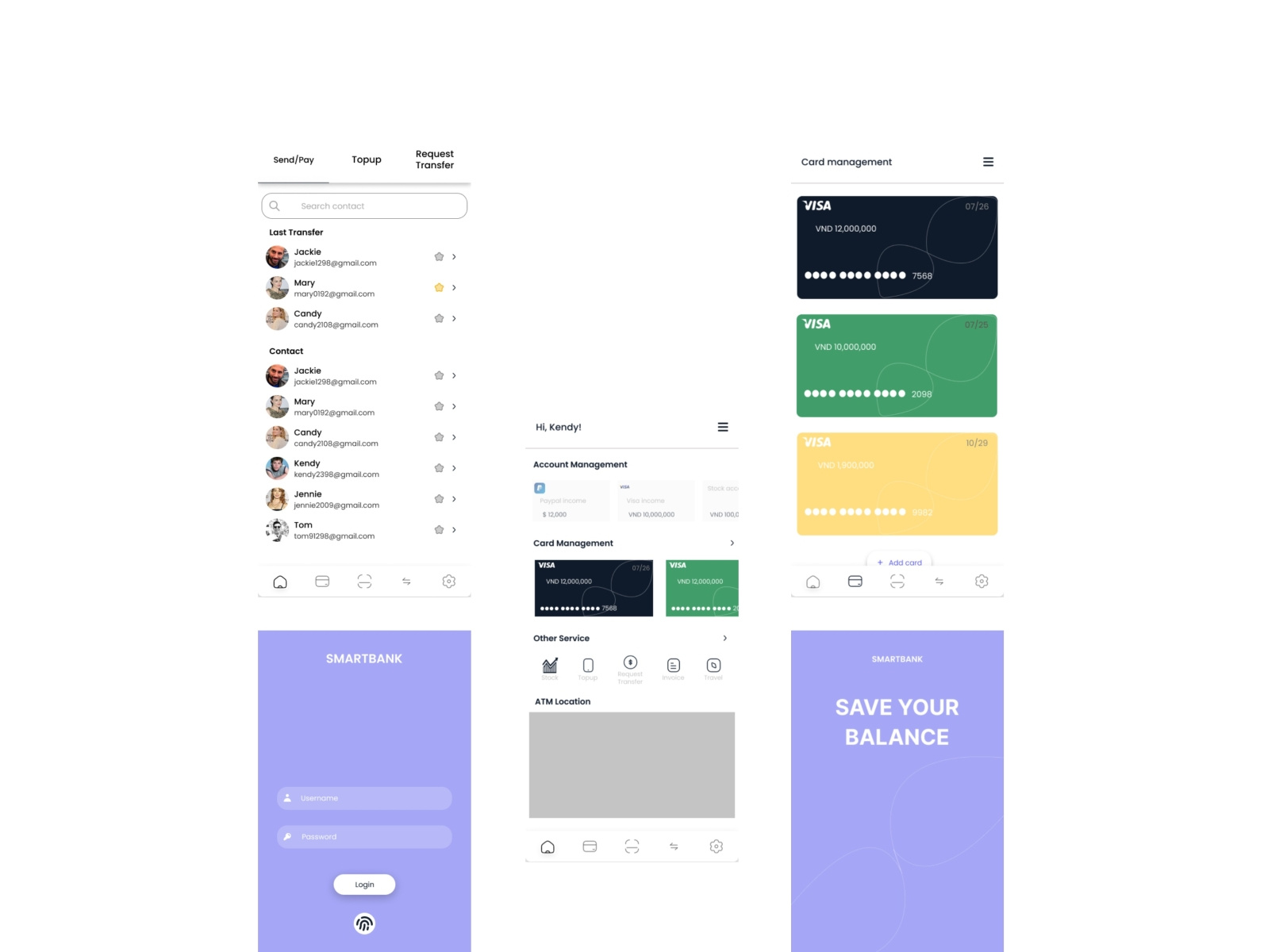 Smart Banking Application by Luu Kendy on Dribbble