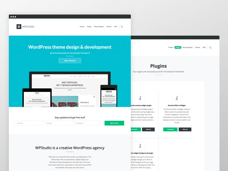 Wpstudio Redesign by Frank Schrijvers on Dribbble