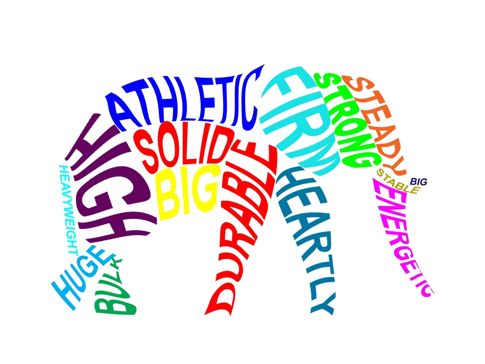 Animal word cloud shape typography in photoshop.. by divya tewari on ...