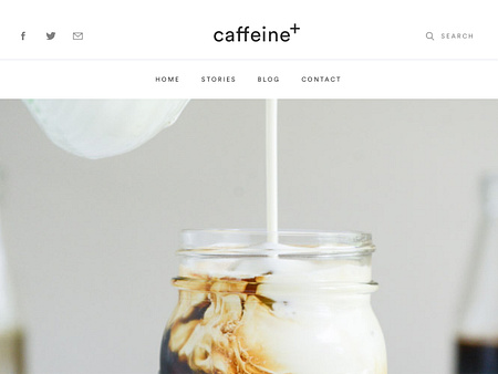 Coffee Blog Concept by Melanie Wong on Dribbble