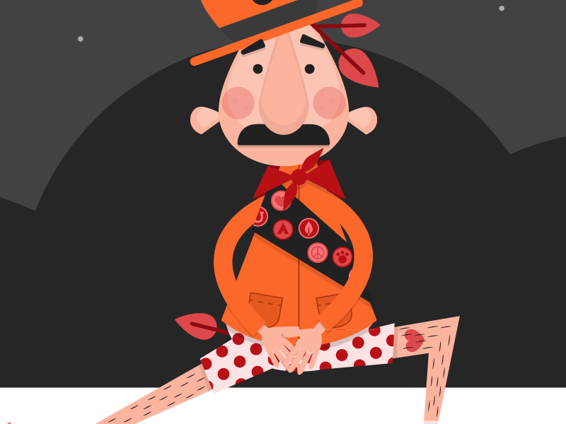 Misfortunate Monty by Laura Bohill for Ghostly Ferns on Dribbble