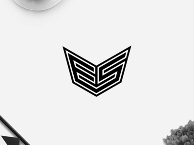 ES monogram logo design by logoperlente on Dribbble