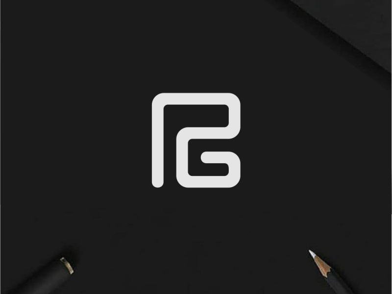 PG monogram logo design by logoperlente on Dribbble