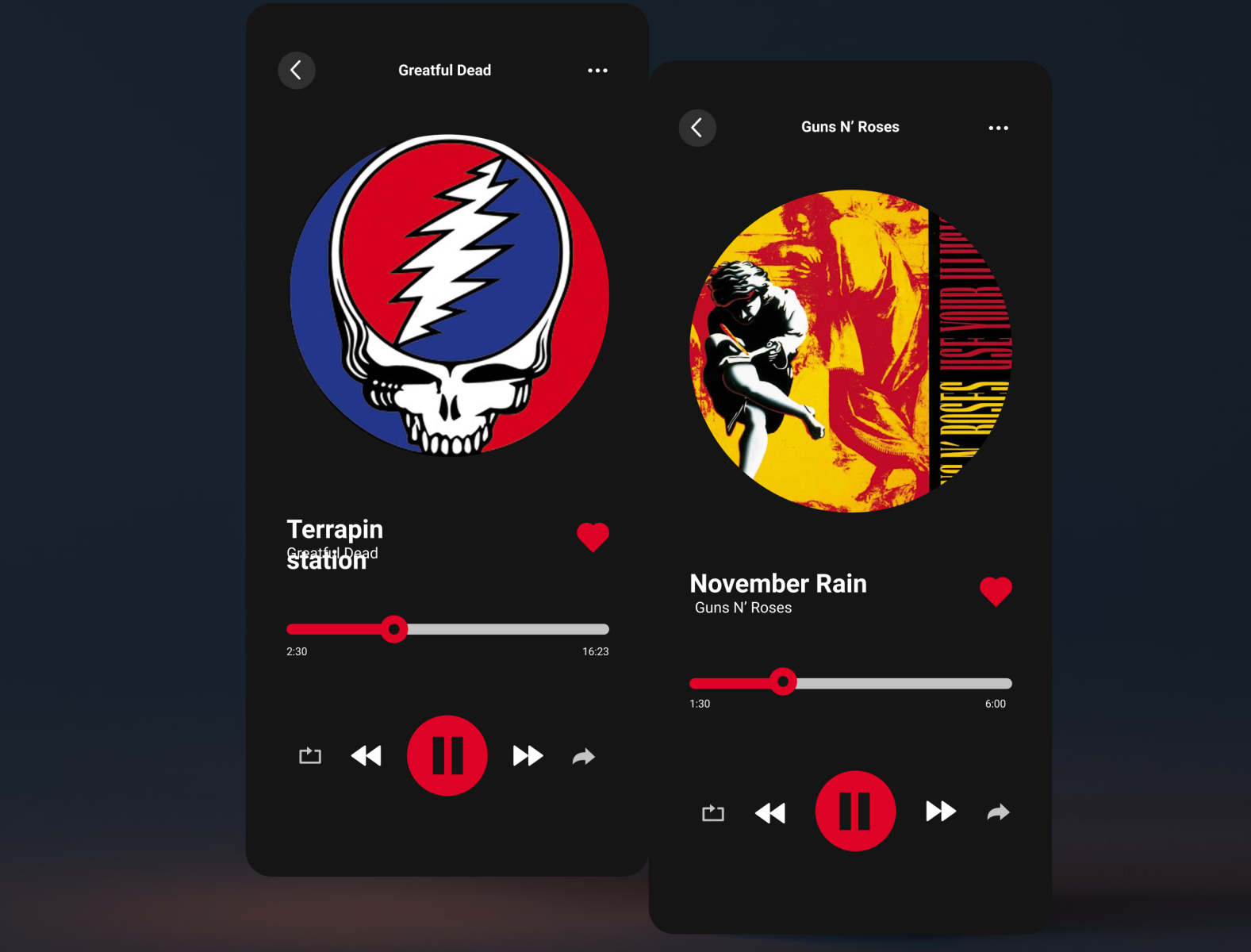 Music Screens Design by Pooja Hooda on Dribbble