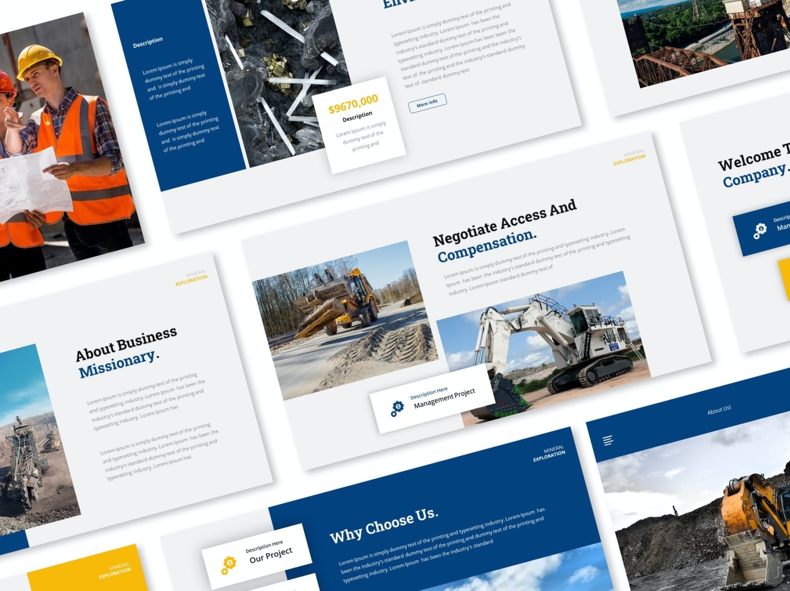Slides Presentation - Exploration by Presentation Templates on Dribbble