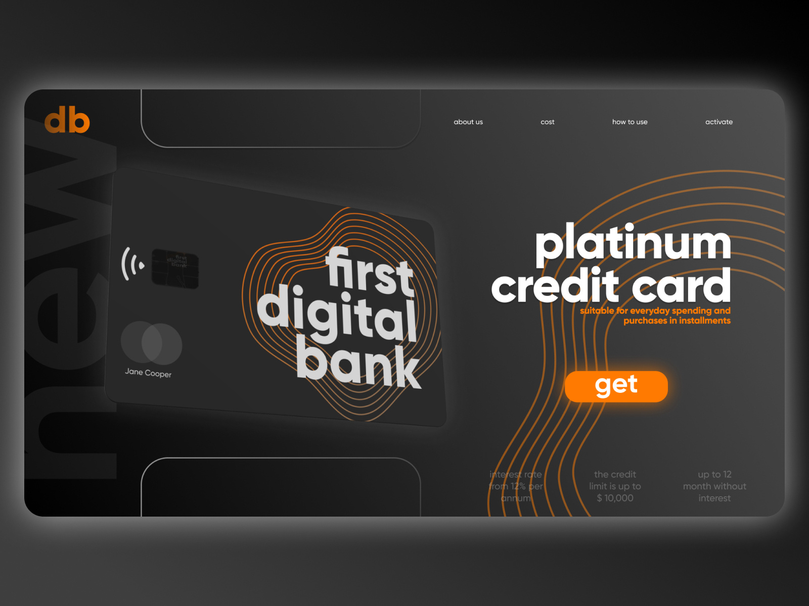 first digital bank by ardubrovskij on Dribbble